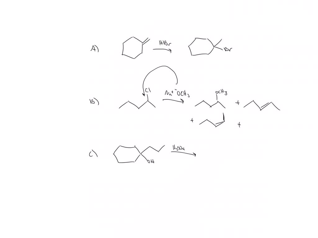 VIDEO solution:Draw the products of each reaction using the two-part ...