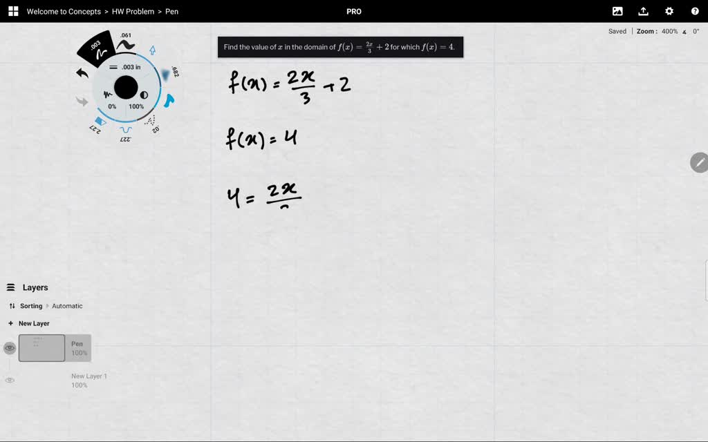 SOLVED Find The Value Of A In The Domain Of F x 2 X 3 2 For Which