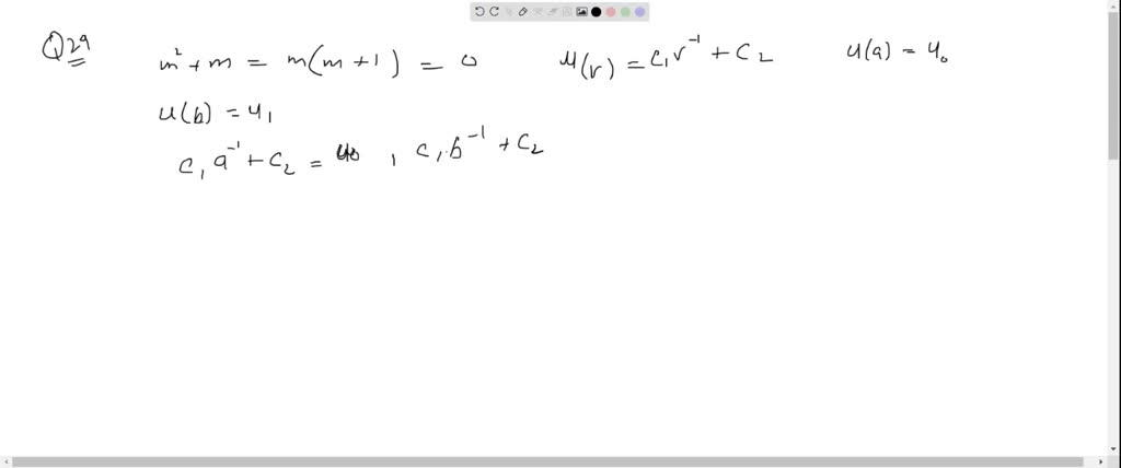 SOLVED:Let u(r) denote the steady-state temperatures in a solid bounded ...