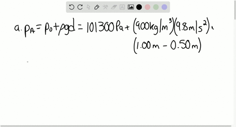 SOLVED: The container shown is filled with oil. It is open to the ...