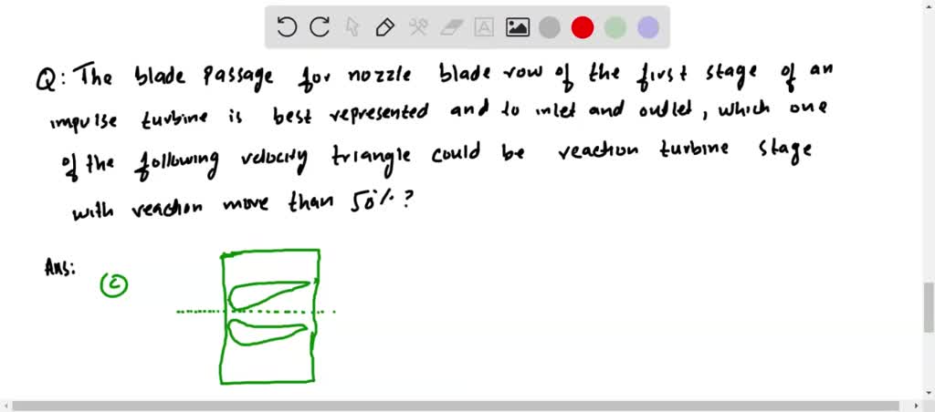 Three types of turbine blades are A- reaction, converging, and ...