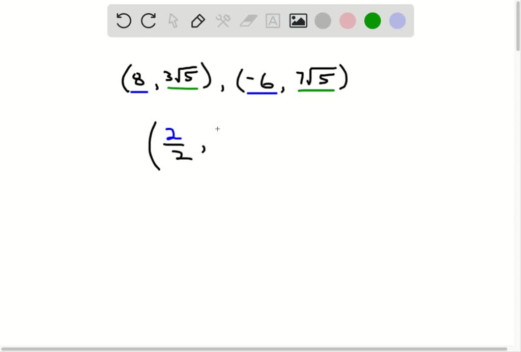 SOLVED Find The Midpoint Of Each Line Segment With The Given Endpoints 