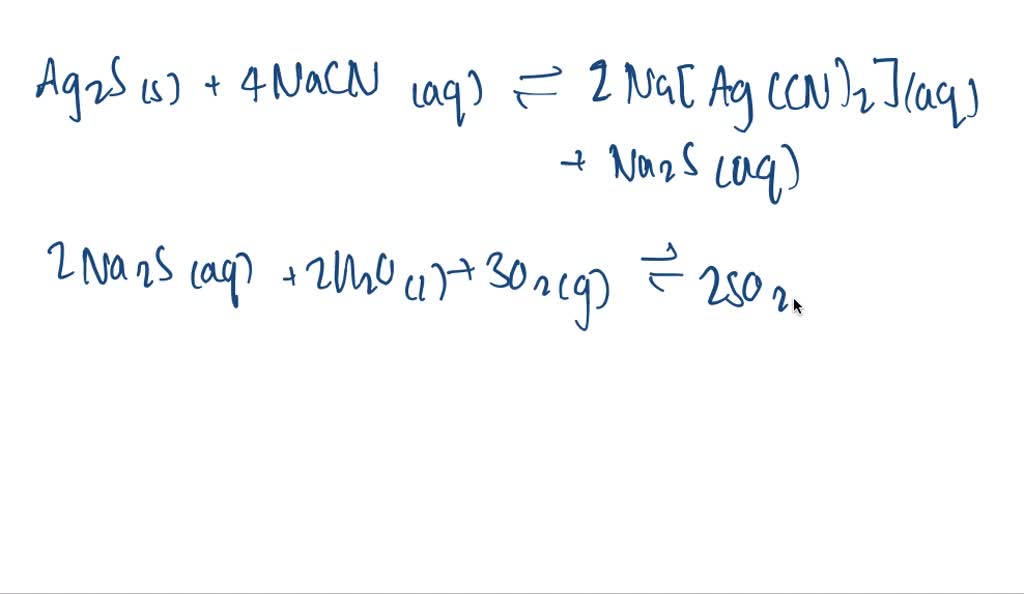 SOLVED:Silver is obtained in much the same manner as gold, using NaCN ...