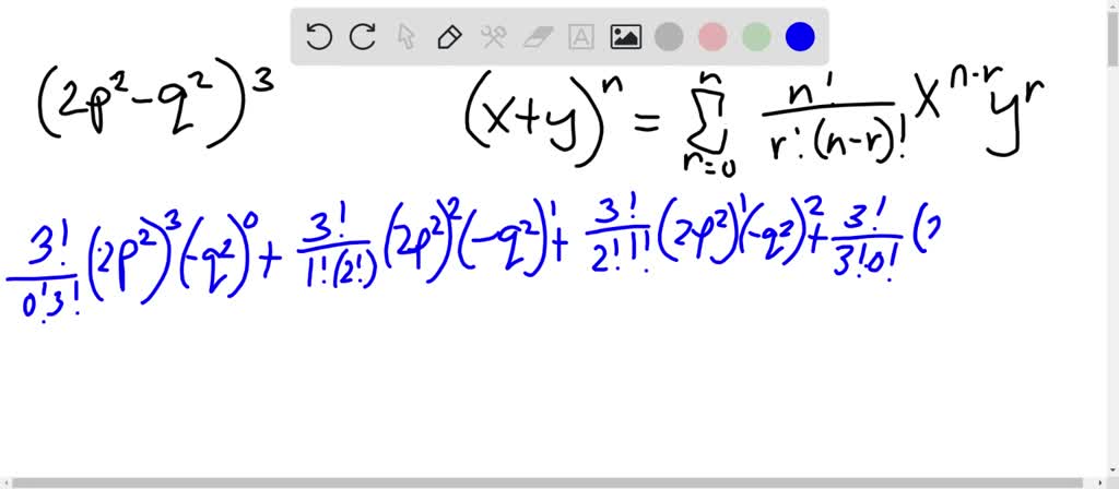 SOLVED:About binomials. For p=-1 and p=-2 find nice formulas for the binomial coefficients.