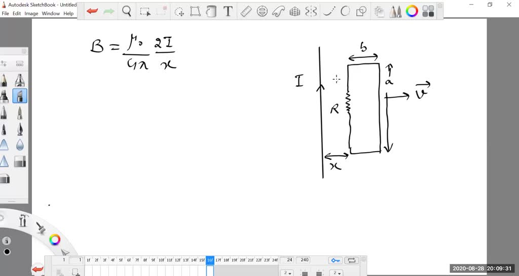 SOLVED:'rectangular loop of dimensions ? and W moves with constant ...
