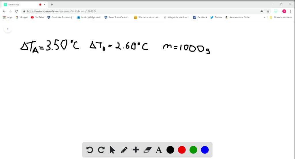 SOLVED:Two solid objects, A and B, are placed in boiling water and allowed to come to ...