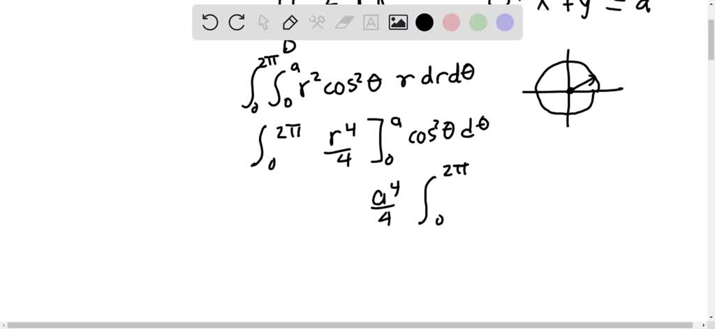 SOLVED:Evaluate the given double integral over the disk D given by x^2 ...