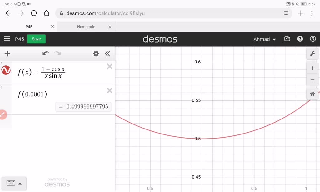 SOLVED:In Exercises 41–46, use a CAS to perform the following steps: a. Plot the function near ...