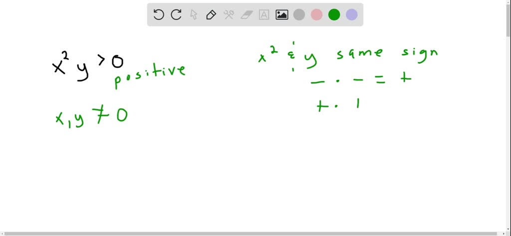 SOLVED:Determine what signs on values of x and y would make each ...