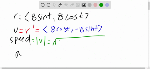 SOLVED:Velocity and acceleration from position Consider the following ...