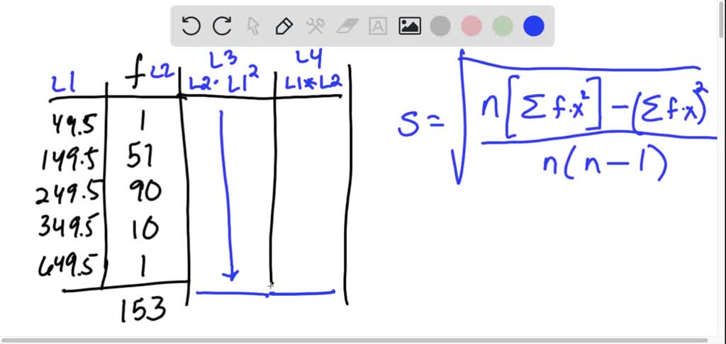 SOLVED:Refer to the frequency distribution in the given exercise and find the standard deviation ...