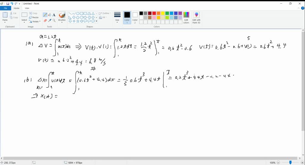 SOLVED:The acceleration of a bus is given by ax(t)=αt, where α=1.2 m ...