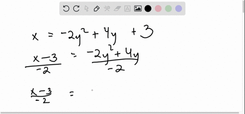 SOLVED:Determine the two equations necessary to graph each horizontal parabola using a graphing ...