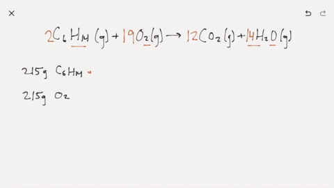 SOLVED:Hexane (C6 H14) burns in air (O2) to give CO2 and H2 O (a) Write ...