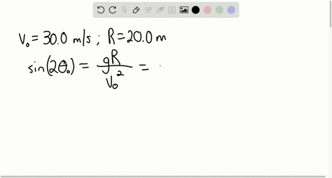SOLVED:A projectile is fired with an initial speed v0=30.0 m / s from level ground at a target ...