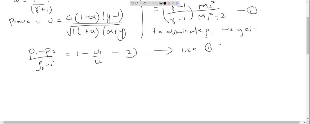 SOLVED:At what Mach number does the pressure triple through a normal ...
