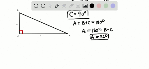 SOLVED:Solving a Right Triangle, solve the right triangle shown in the ...