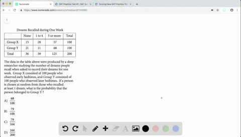 Sat practice test # 1 | Numerade