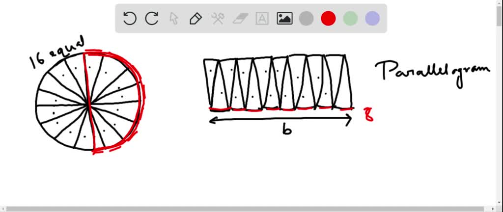 ⏩SOLVED:The circle below has been dissected into eight sections ...