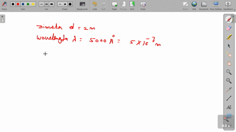 SOLVED:A telescope of diameter 2 m uses light of wavelength 5000 Åfor viewing stars. The minimum ...