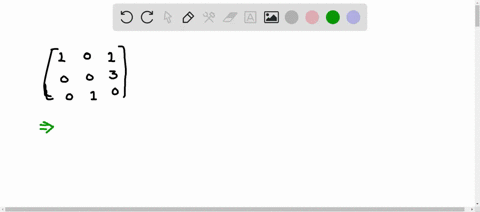 SOLVED:Determine whether the given matrix is in row echelon form. If it is, state whether it is ...