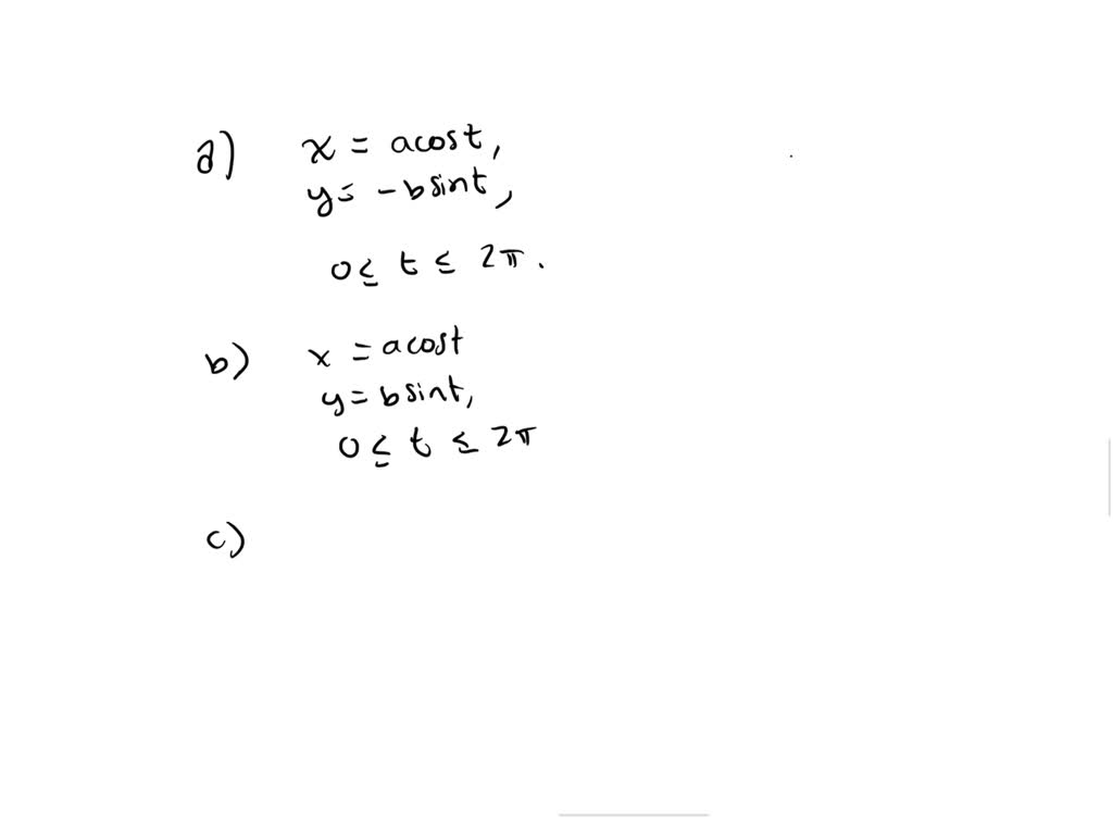 ⏩solved Find Parametric Equations And A Parameter Interval For The… Numerade
