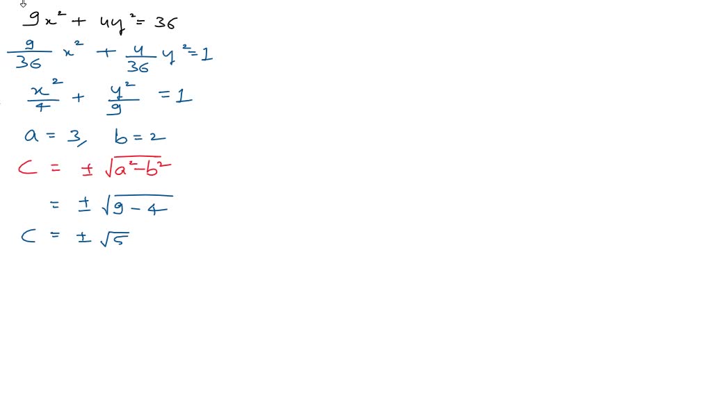 SOLVED:In Exercises 1 through 4 , find the vertices, foci, directrices ...