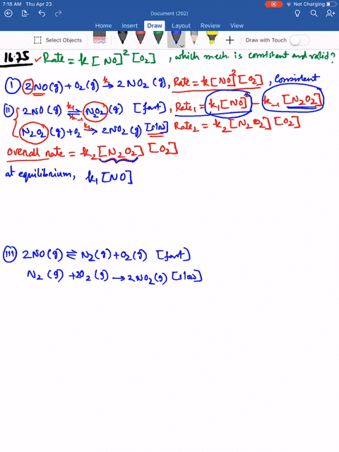 SOLVED:n a study of nitrosyl halides, a chemist proposes the following ...