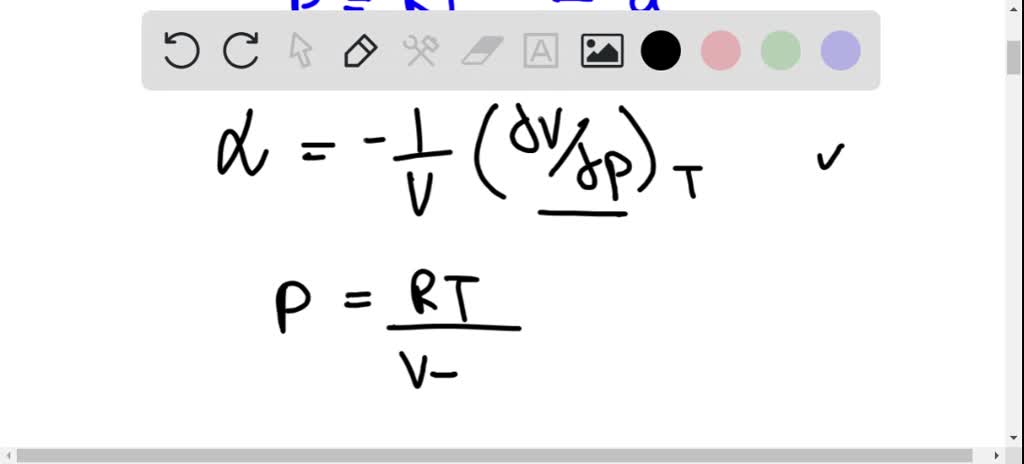 SOLVED:Derive an expression for the isothermal compressibility of a ...
