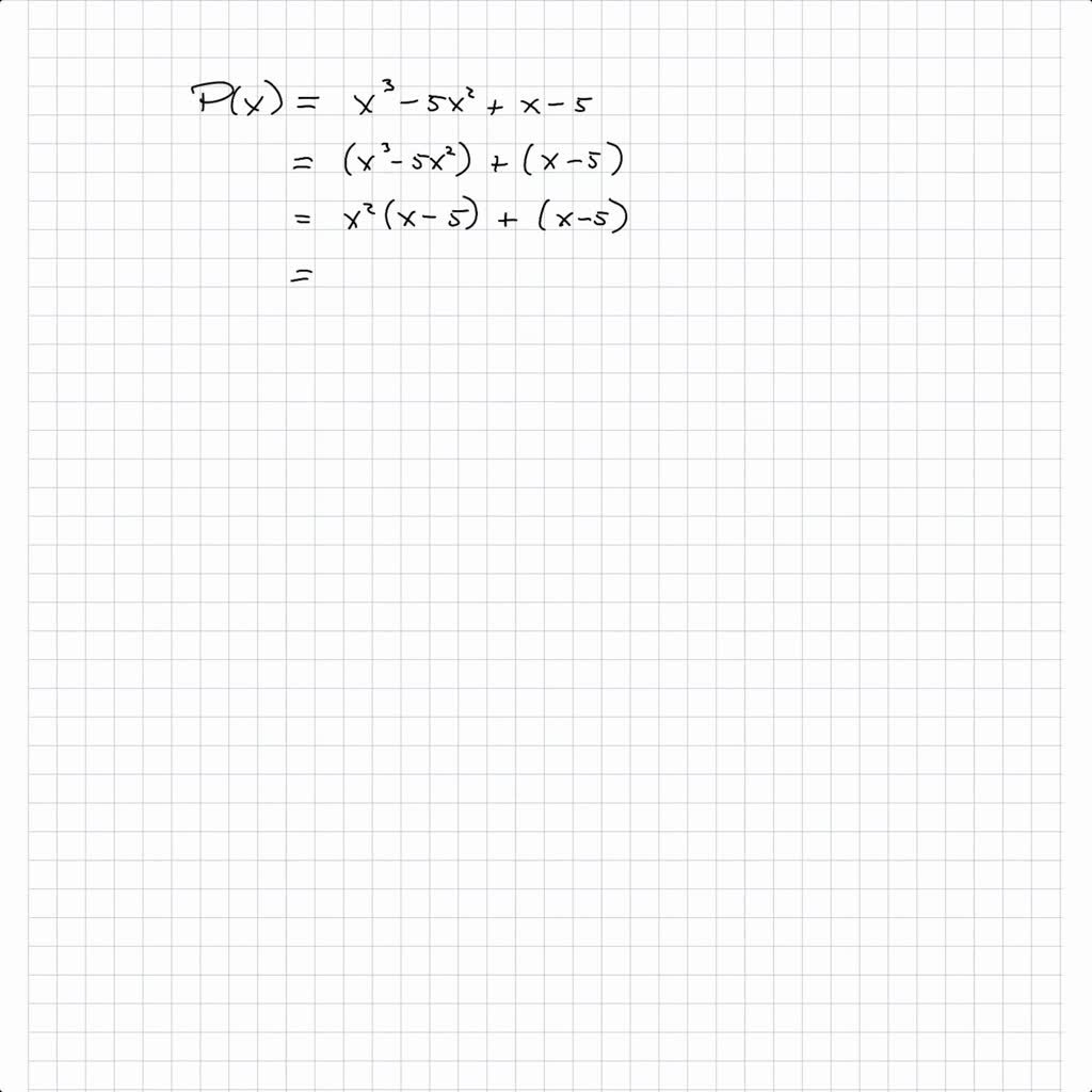 SOLVED Factor X 5 1 Into Linear And Real Quadratic Factors 