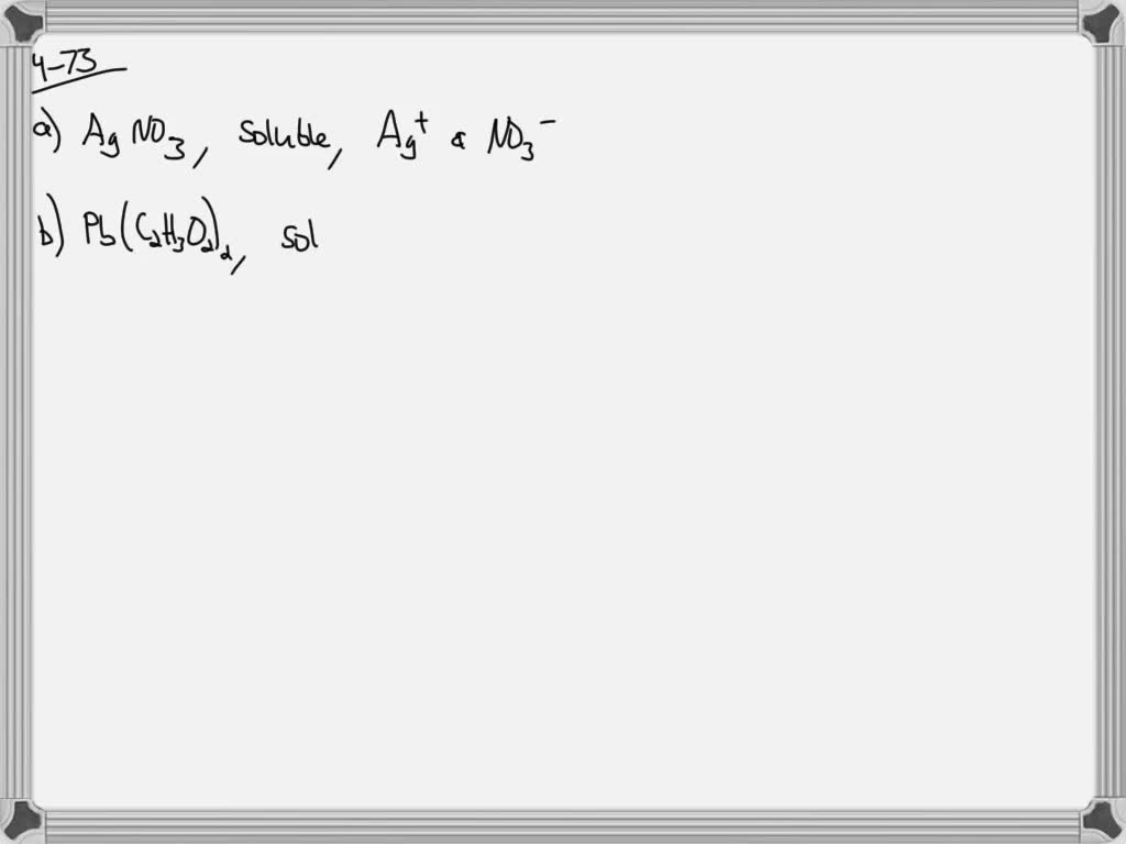 SOLVED:Determine whether each of the following compounds is soluble or ... SOLVED:Determine whether each of the following compounds is soluble or ...