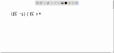 SOLVED:Find the conjugate of each binomial. Then, multiply the binomial ...