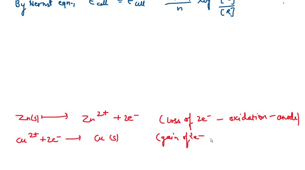 ⏩SOLVED:For the redox reaction Zn(s)+Cu^2+(0.1 M) Zn^2+(1 M)+Cu(s ...