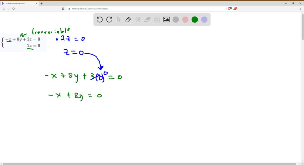 SOLVED:The systems of linear equations are in upper triangular form. Find all solutions of each ...