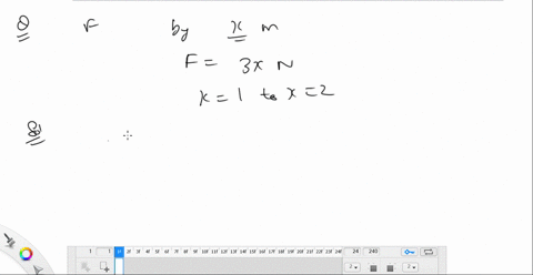 The force, F, required to compress a spring by a distance x meters is ...