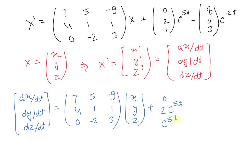 SOLVED:Write the given linear system without the use of matrices. 𝐗 ...