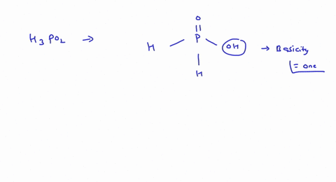 SOLVED:I I3 PO2 is the molecular formula of an acid of phosphorous. Its ...