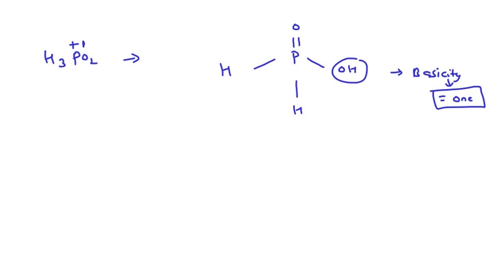 SOLVED:I I3 PO2 is the molecular formula of an acid of phosphorous. Its ...