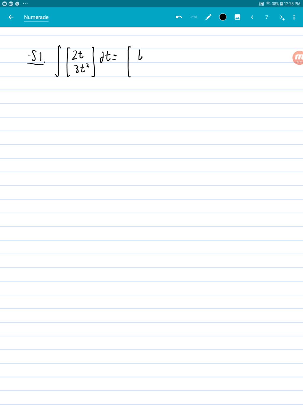 SOLVED:Integration of matrix functions given in the text was done with ...