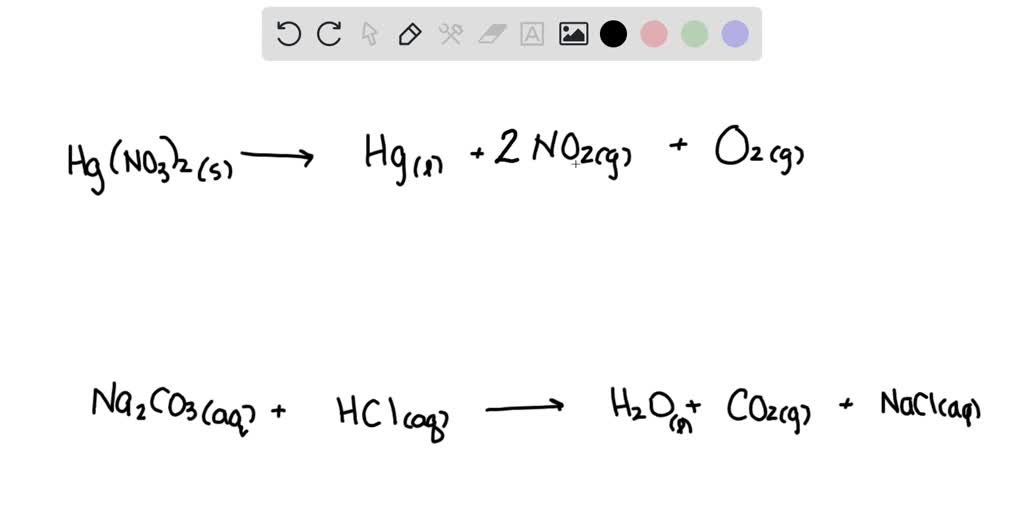 Write A Balanced Chemical Equation To Represent A The Decomposition