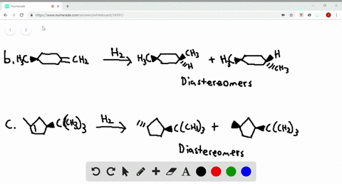 SOLVED:Given that syn addition of H2 occurs from both sides of a trigonal planar double bond ...