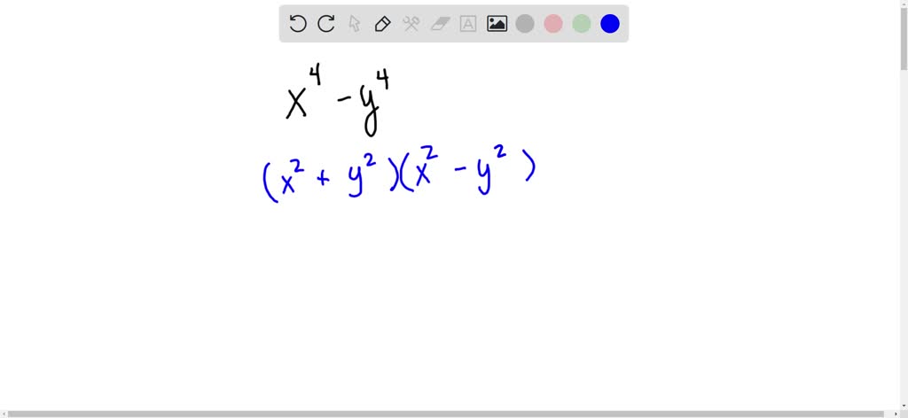 ⏩SOLVED:Factor completely. x 4-y 4 | Numerade