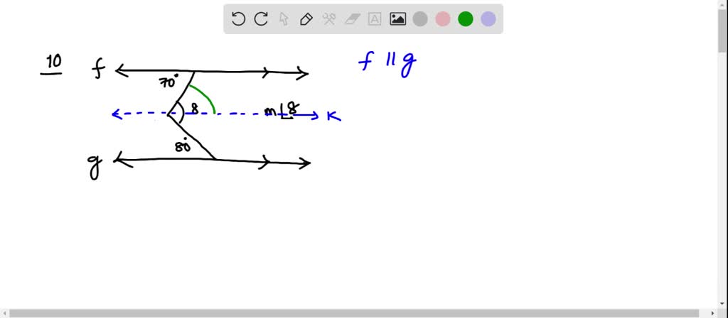 SOLVED:(A crook problem) If f g, find m ∠8 (Figure can't copy)