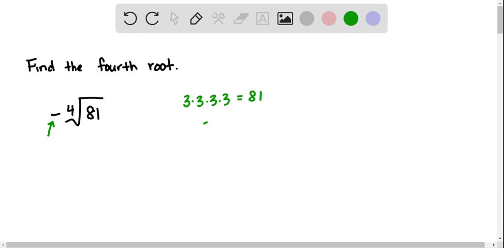 SOLVED:Find each root. -√(81)