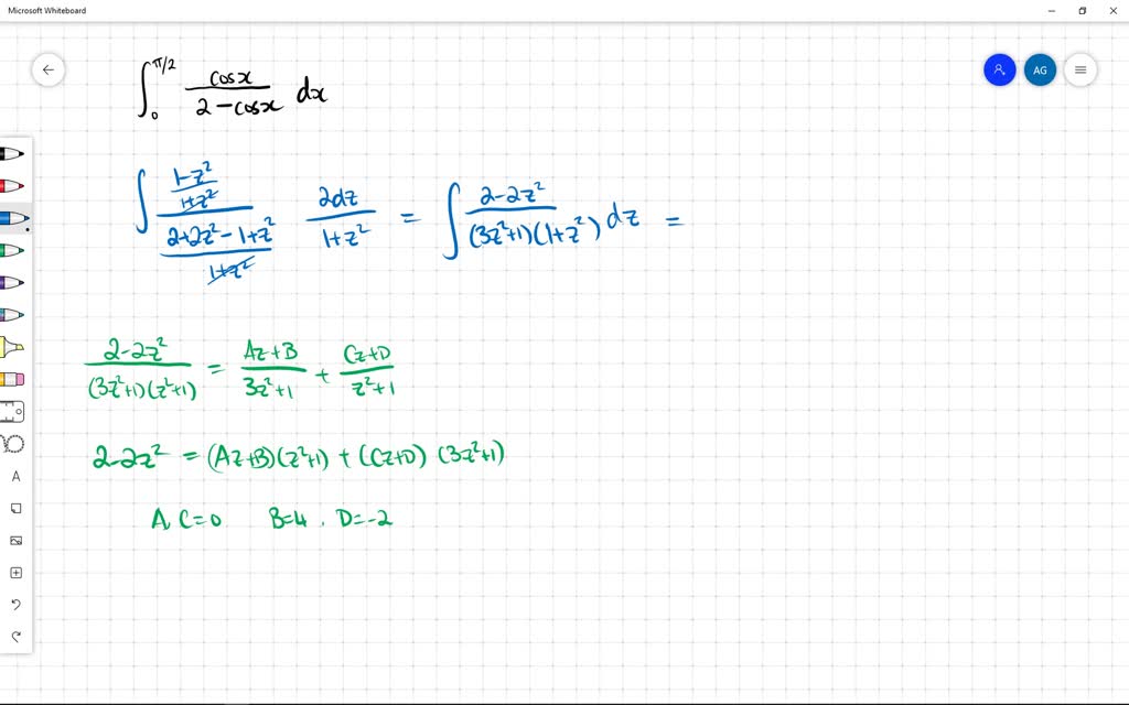 SOLVED:Weierstrass Substitution use the following substitution, called ...