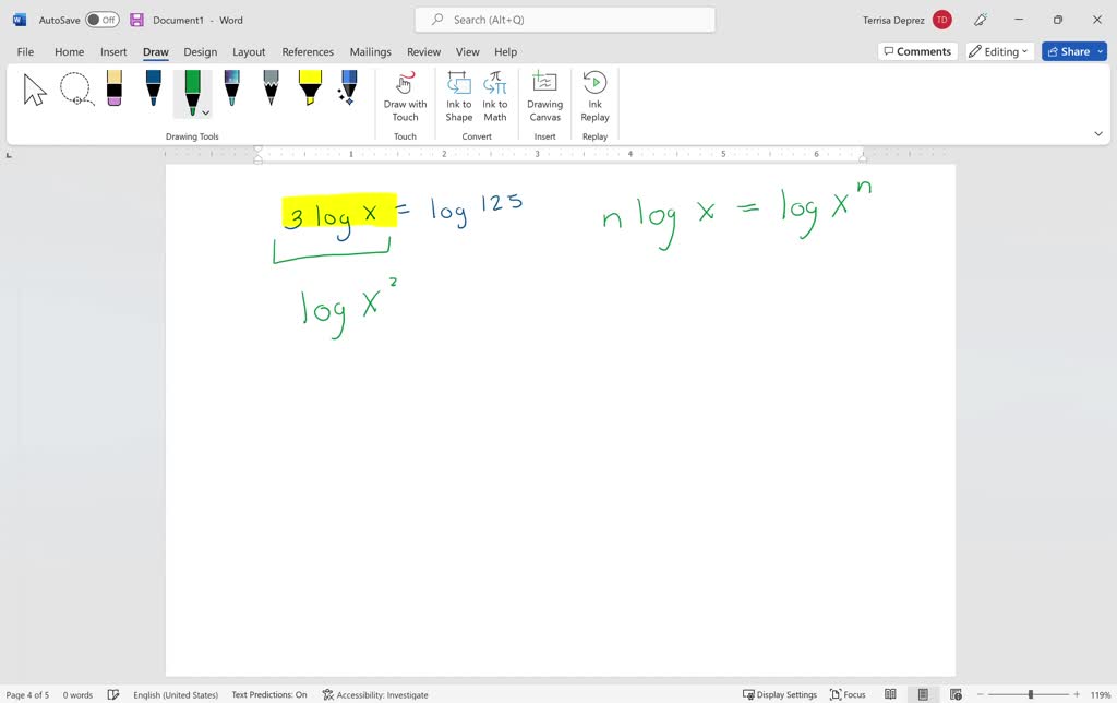 In the following exercises, solve each equation. 3 logx=log125 | Numerade