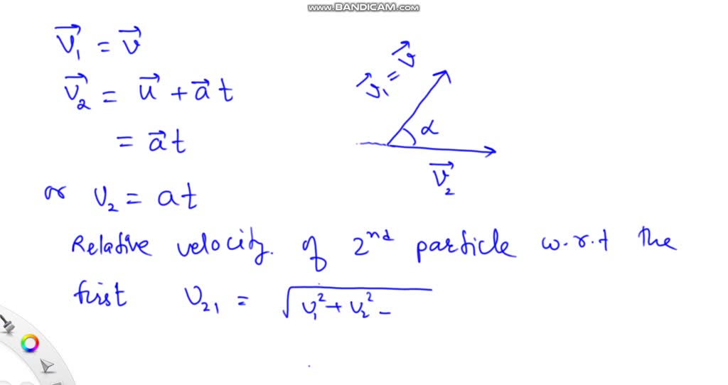 SOLVED:Two moving particles are attached, one to each end of a string ...