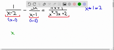 SOLVED:(1)/(2)(x-2)=(1)/(3)(x+2)
