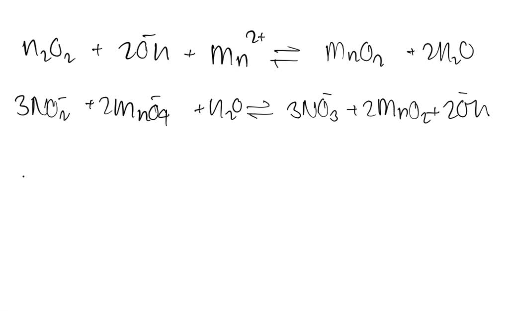 SOLVED:Balance the following oxidation-reduction equations. The ...