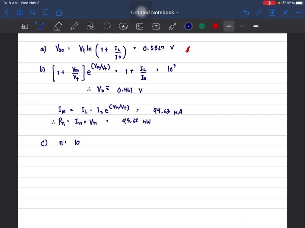 ⏩SOLVED:A solar cell that has a maximum short-circuit current of 0.1 ...